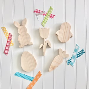 3/4 Hop Into Spring and Easter DIY Wood Craft Kit Unfinished 3/4 Spring ...