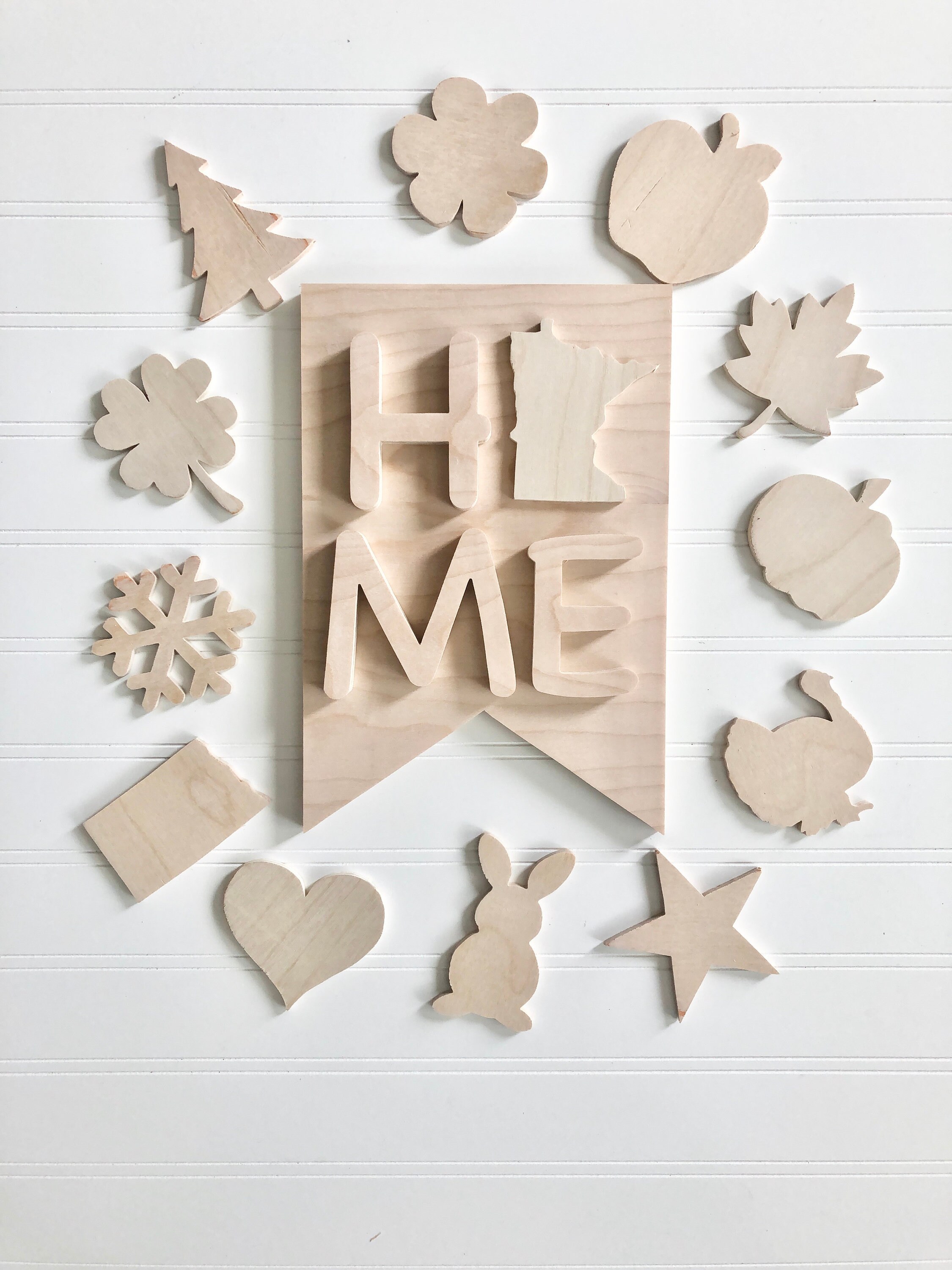 DIY Home Interchangable Sign Kit Unfinished Home Hanging | Etsy