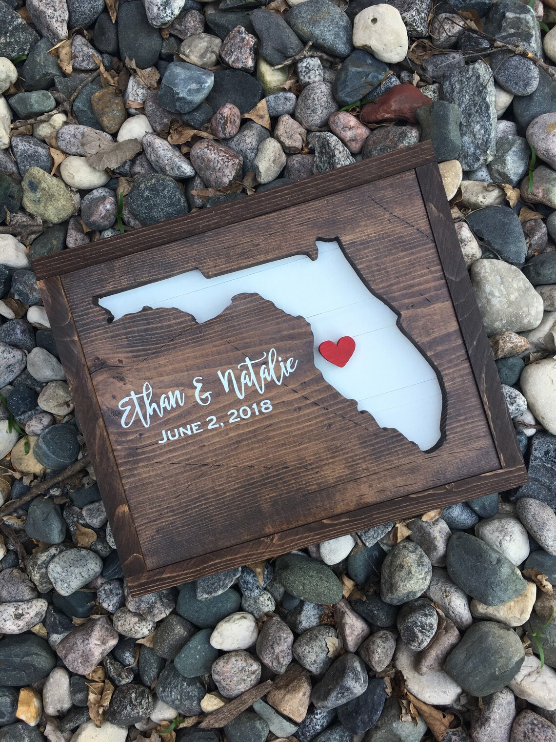 Personalized Florida Wood Sign FL Wall Decor Cutout | Etsy