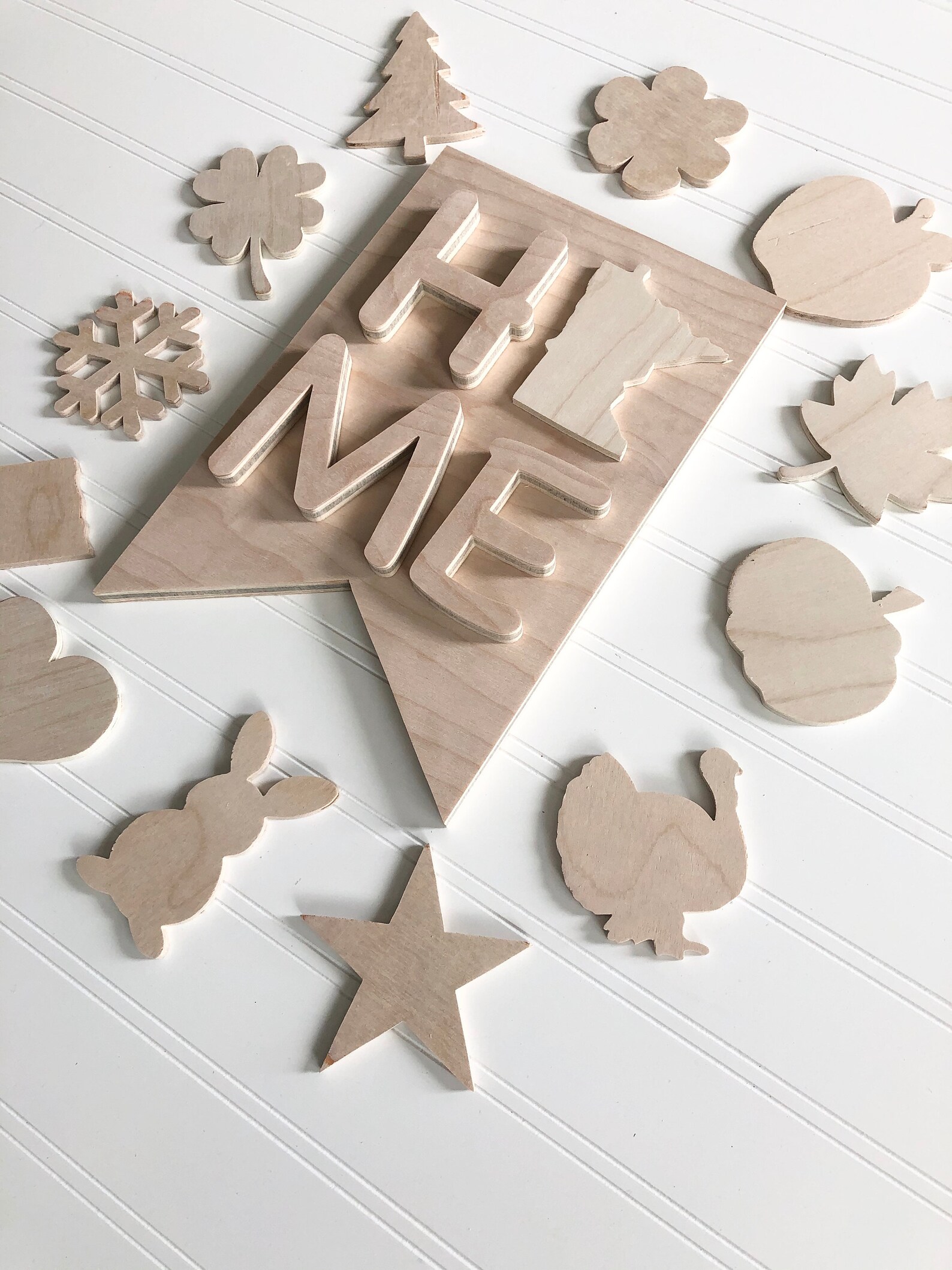 DIY Home Interchangable Sign Kit | Unfinished Home Hanging Sign Kit ...