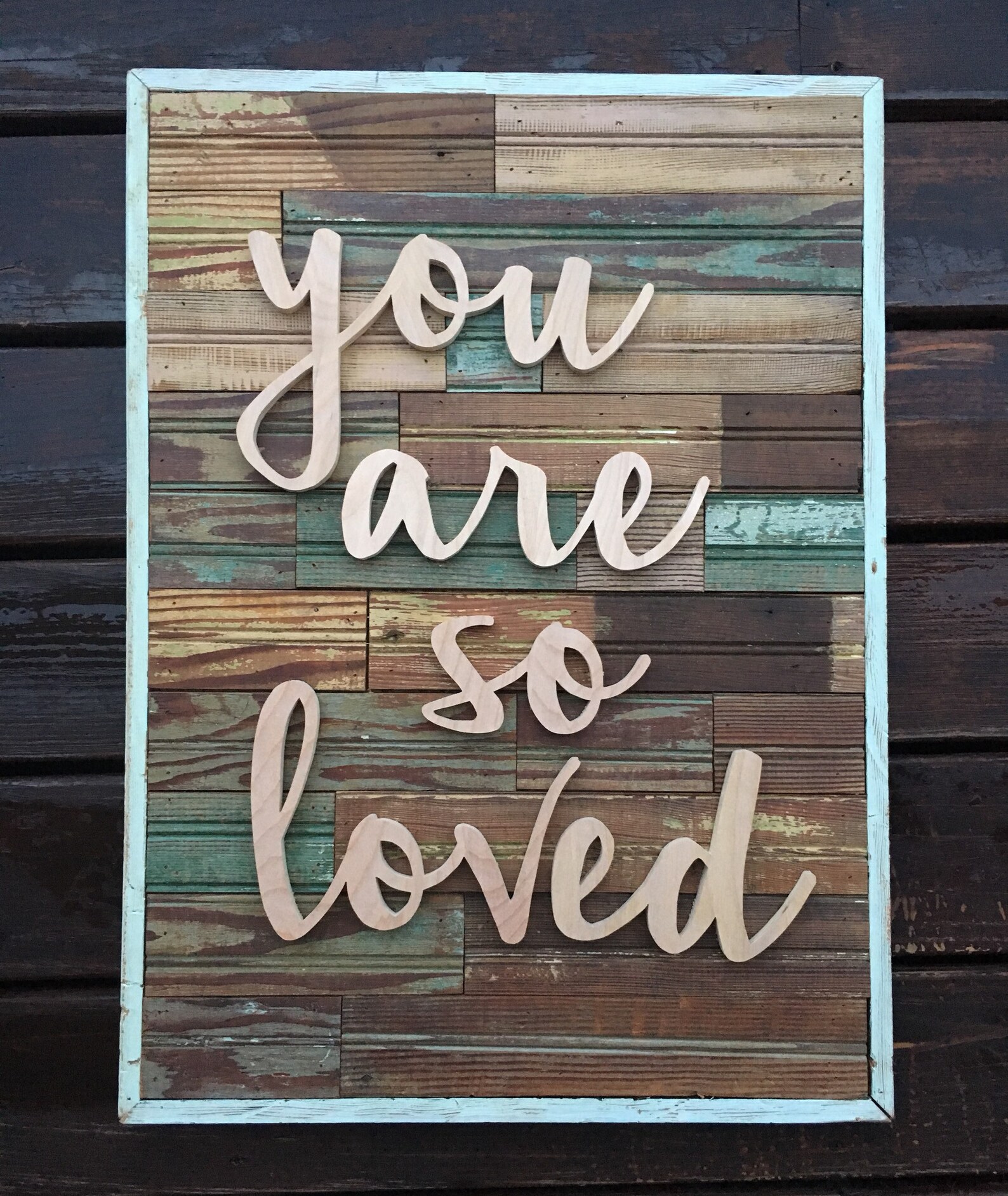 You Are so Loved Wood Cut Out Words Phrase Approx 6.75 - Etsy