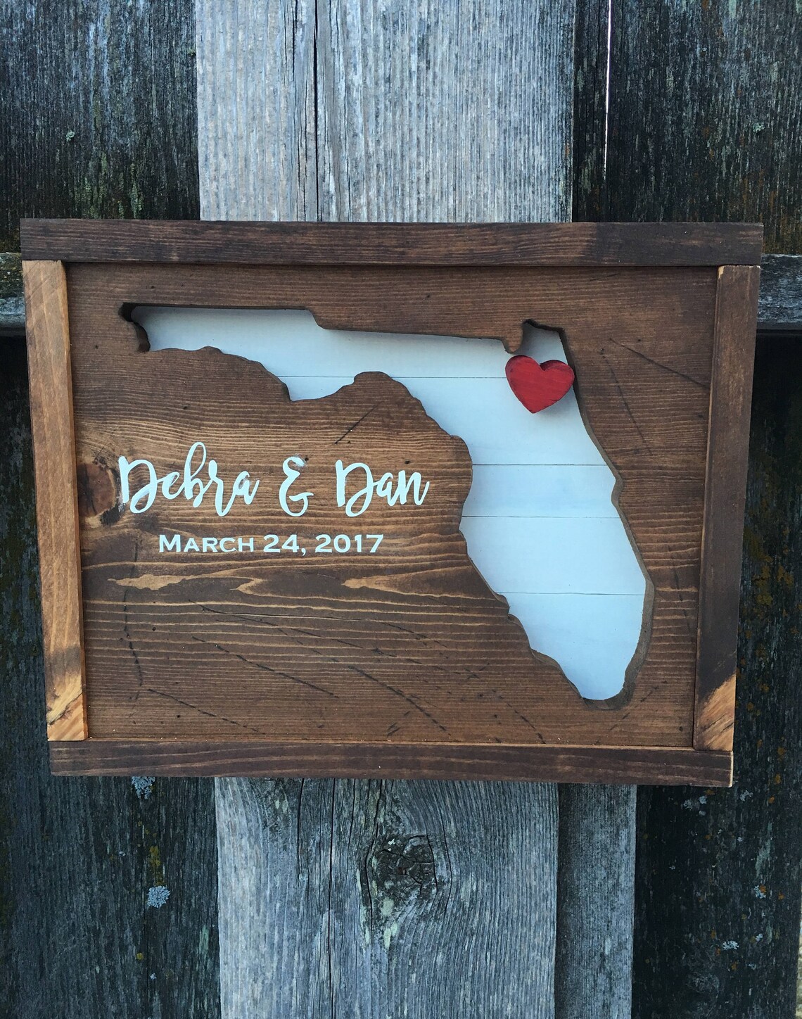 Personalized Florida Wood Sign FL Wall Decor Cutout | Etsy