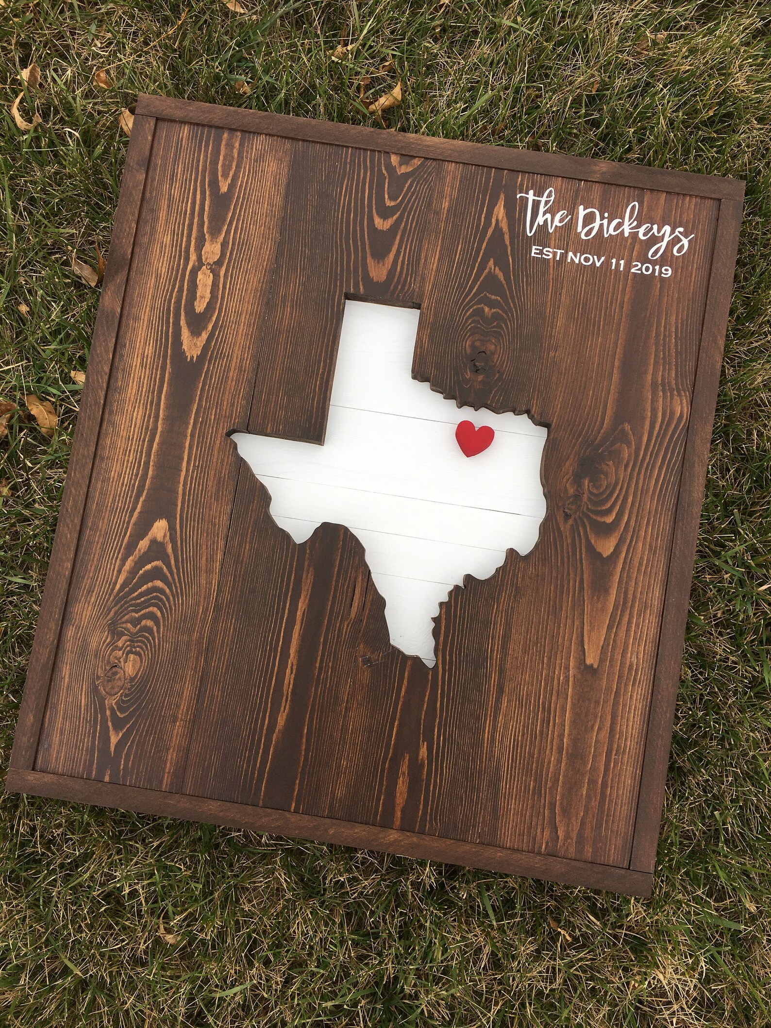 Large Personalized Texas Wood Sign | Wedding Guest Book Alternative TX ...