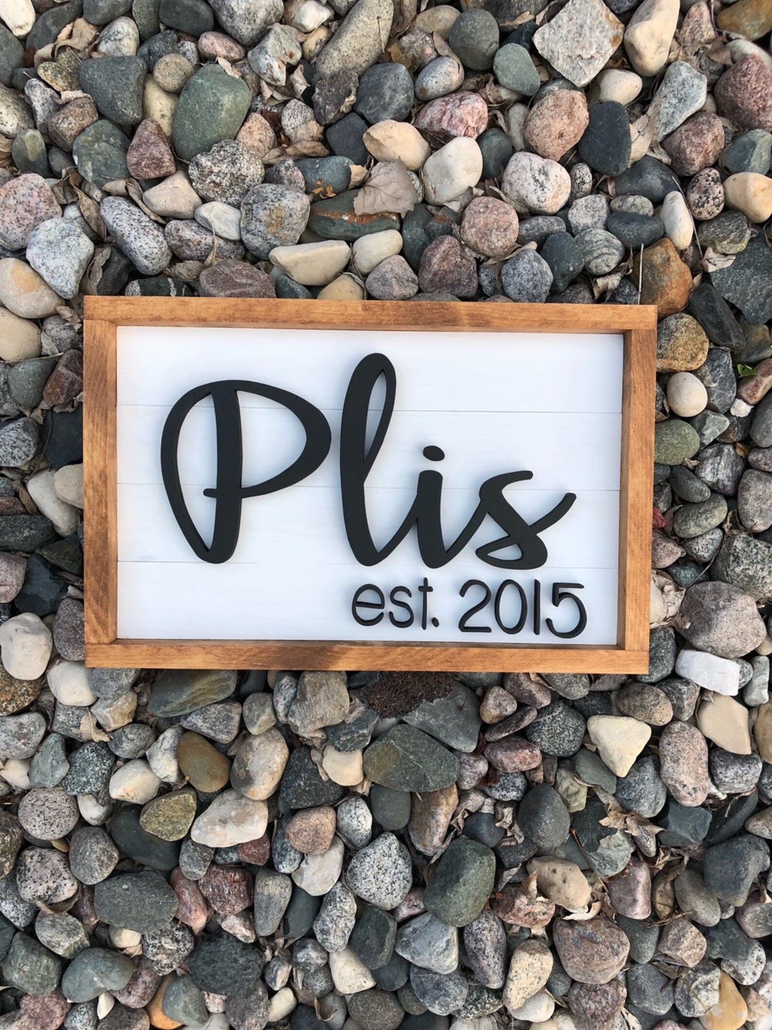 Est Wedding Name Sign | Shiplap Wood Cutout Sign | Custom Last Name ...