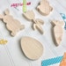 3/4” Hop Into Spring and Easter DIY Wood Craft Kit | Unfinished 3/4 ...