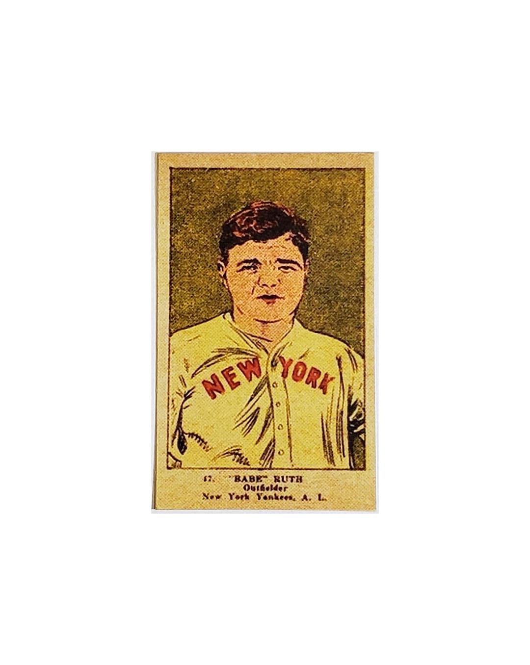 SALE! 1923 W515-1 Babe Ruth "strip" Card, Blank Back, HOF, Red Sox ...