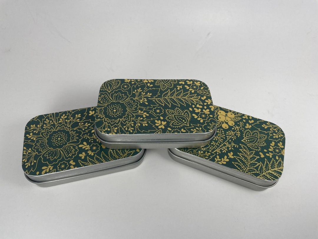 Tiny Tins Notions Tin Decorative Tin Small Hinged Tin - Etsy