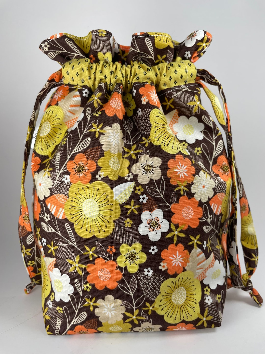 Tiny Totes, Small Knitting Bag, Project Bag, Small Drawstring Bag ...