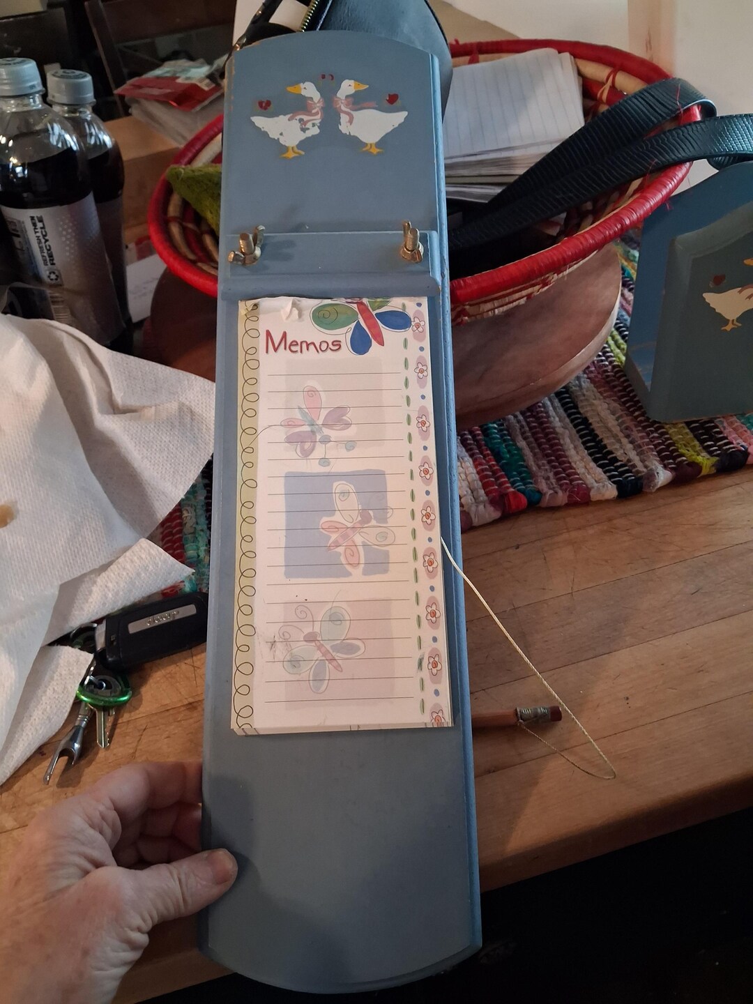 Vintage Goose Grocery List Holder - Etsy