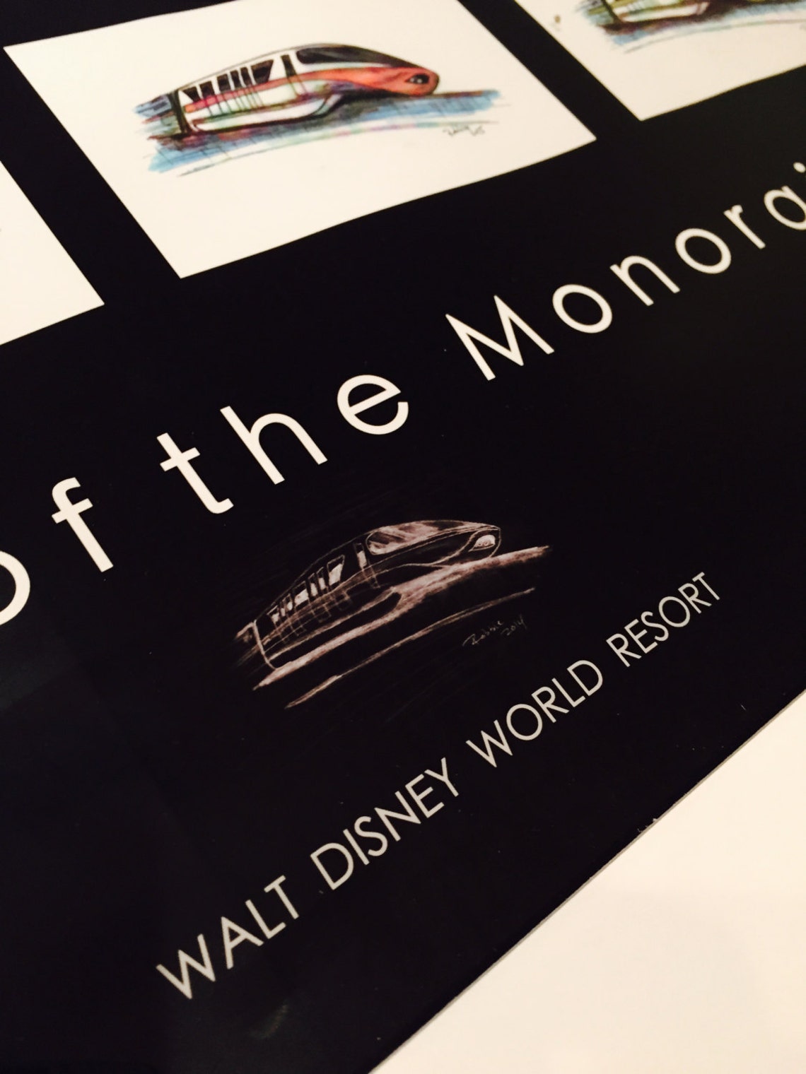 Disney Monorail Poster - 18 X 24 - Walt Disney World Resort "colors of ...