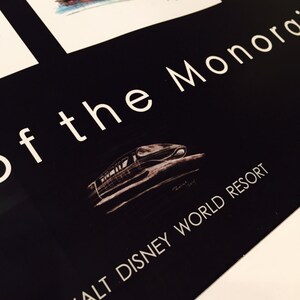 Disney Monorail Poster - 18 X 24 - Walt Disney World Resort "colors of ...