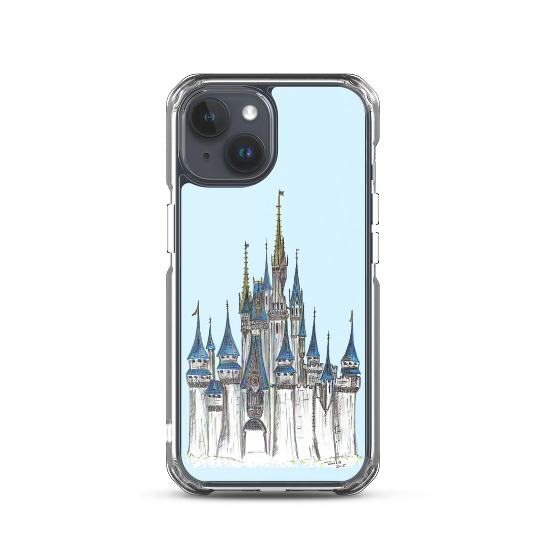 Sky Blue Cinderella Castle iPhone Case Walt Disney World Resort ...