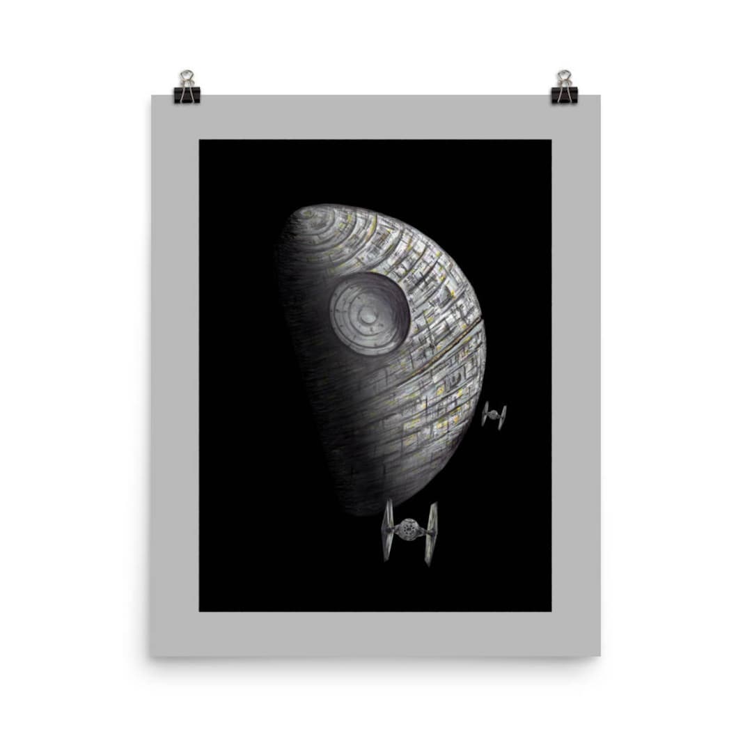 DEATH STAR Art Print - Star Wars Art - Star Wars Drawing -star Wars ...