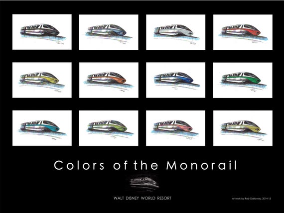 Walt Disney World Monorail Colors Walt Disney World Monorail Peach