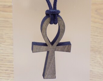 Wood Ankh Pendant - Etsy