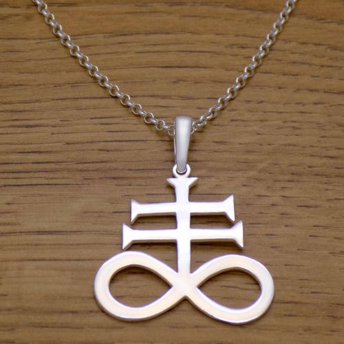 Solid 925 Sterling Silver Brimstone Leviathan Cross Sigil | Etsy