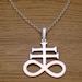 Solid 925 Sterling Silver Brimstone Leviathan Cross Sigil Sulfur Symbol ...