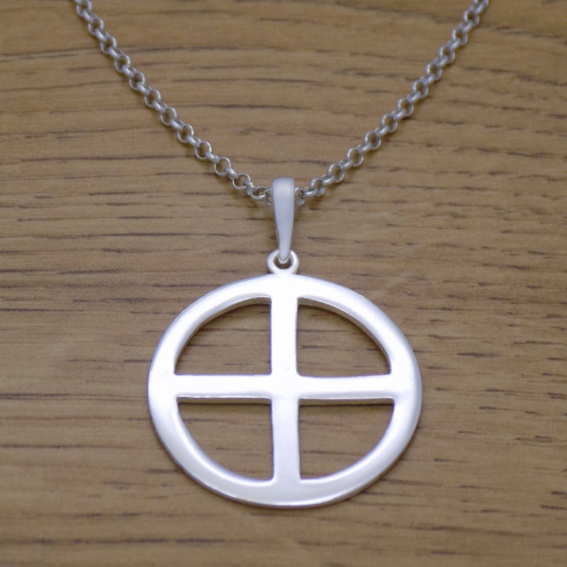 Solar Cross Pendant - Etsy