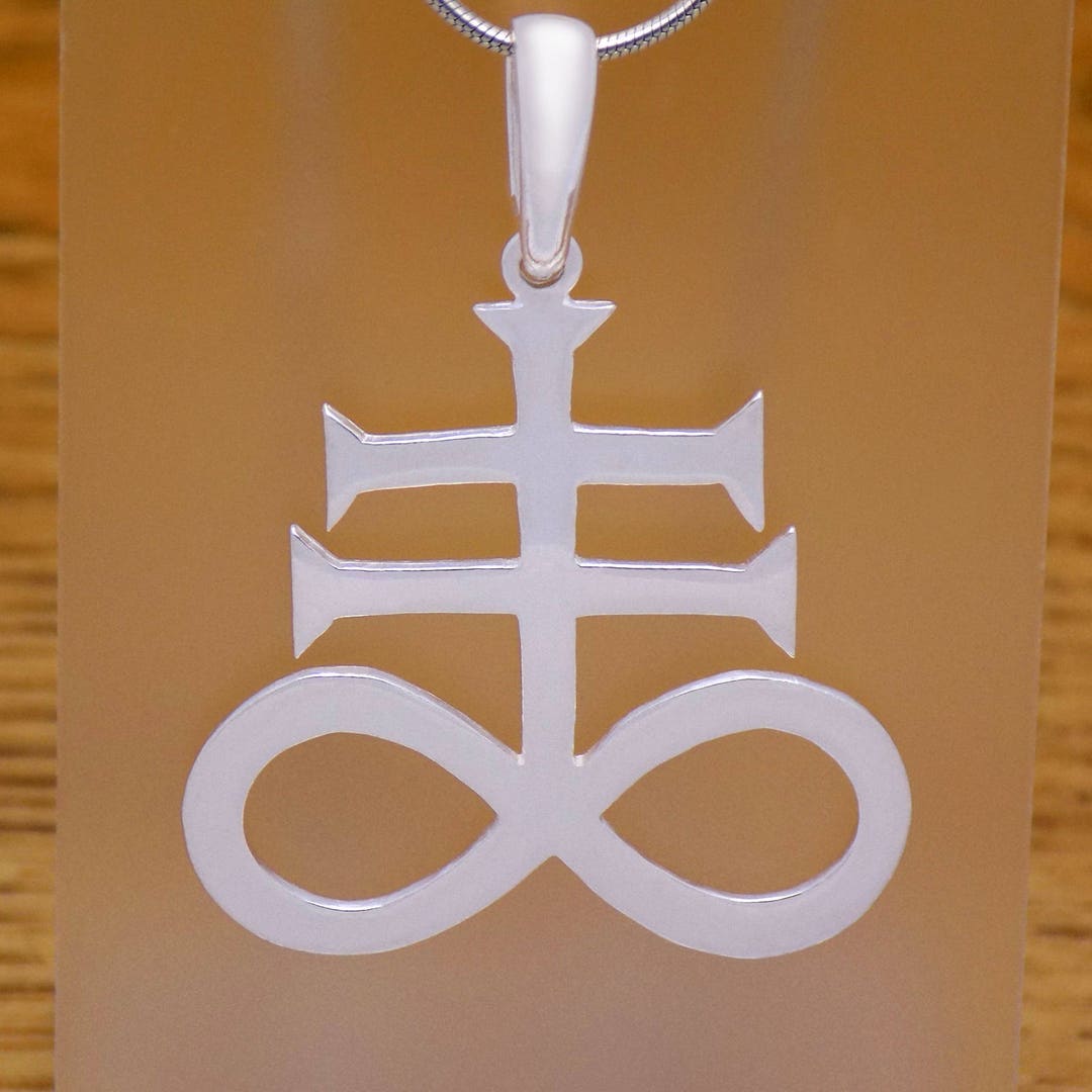 925 Sterling Silver Brimstone Leviathan Cross Sigil Sulfur Symbol ...