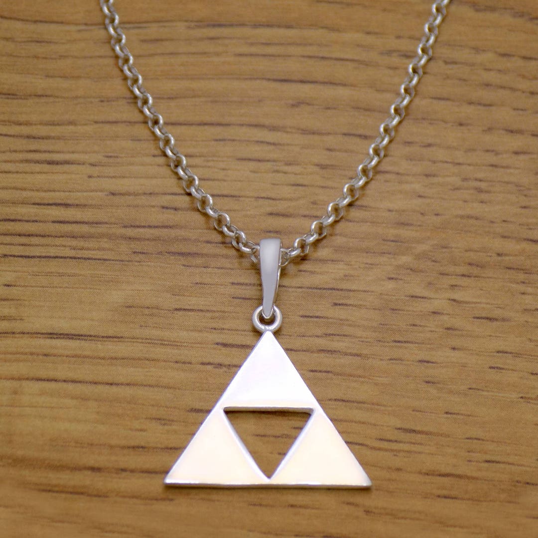 Impressive Solid 925 Sterling Silver Triangle Triforce Inspired ...