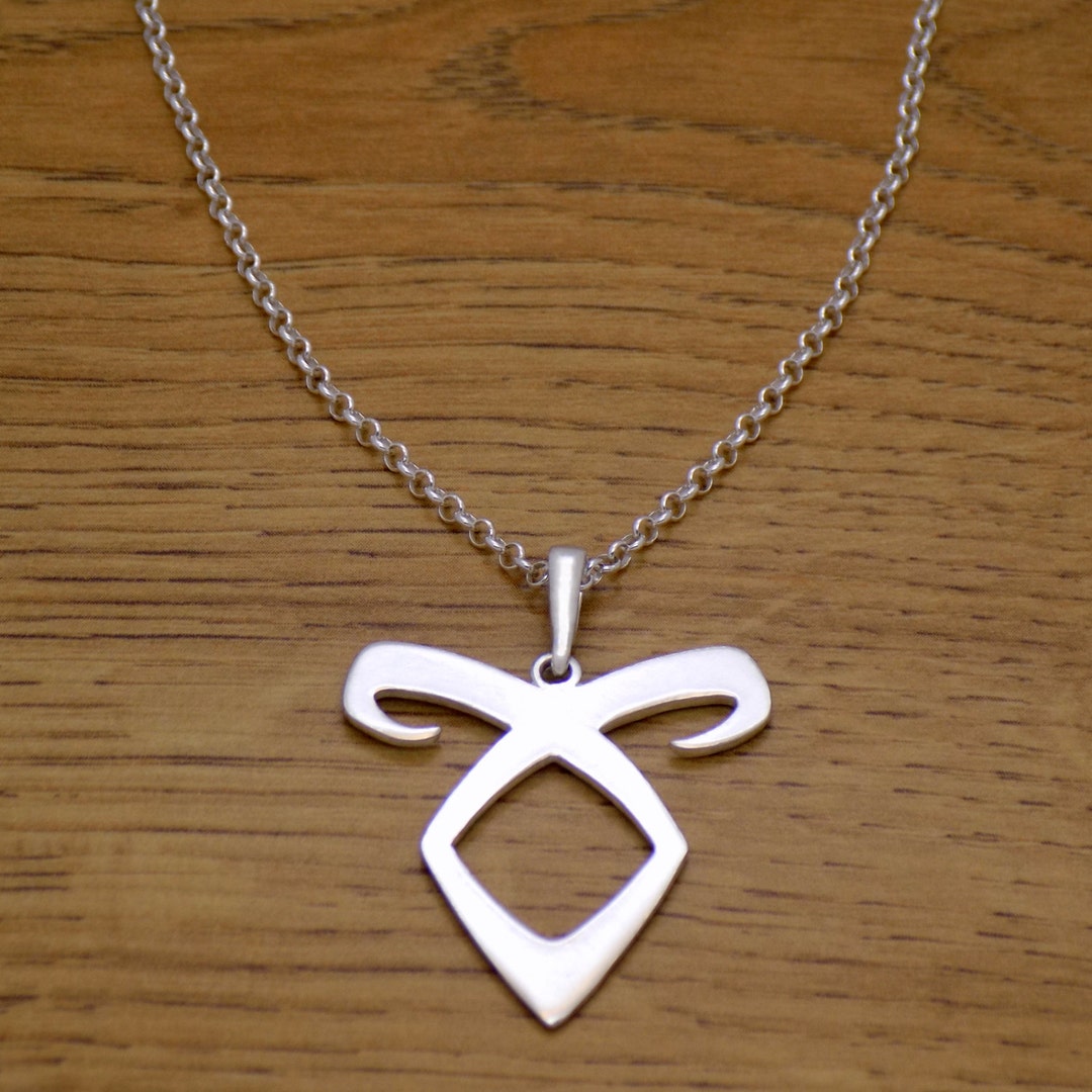 Solid 925 Sterling Silver Rune Inspired Necklace Pendant & Sterling ...
