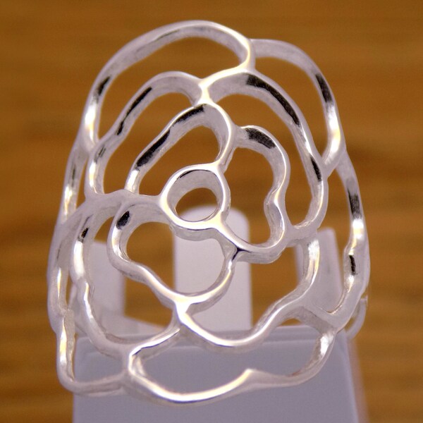 Silver Long Ring - Etsy