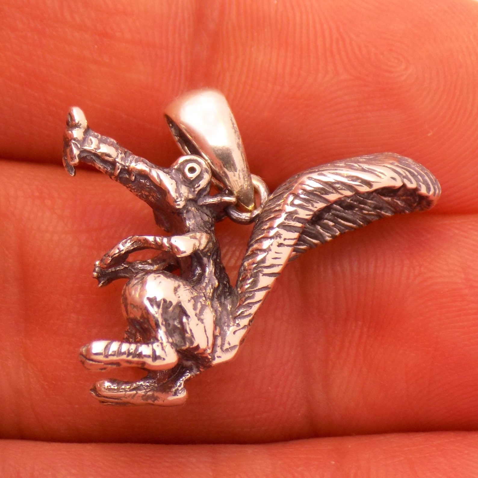 Cool Solid Sterling Silver Funny Design Ice Age Squirrel Charm - Etsy