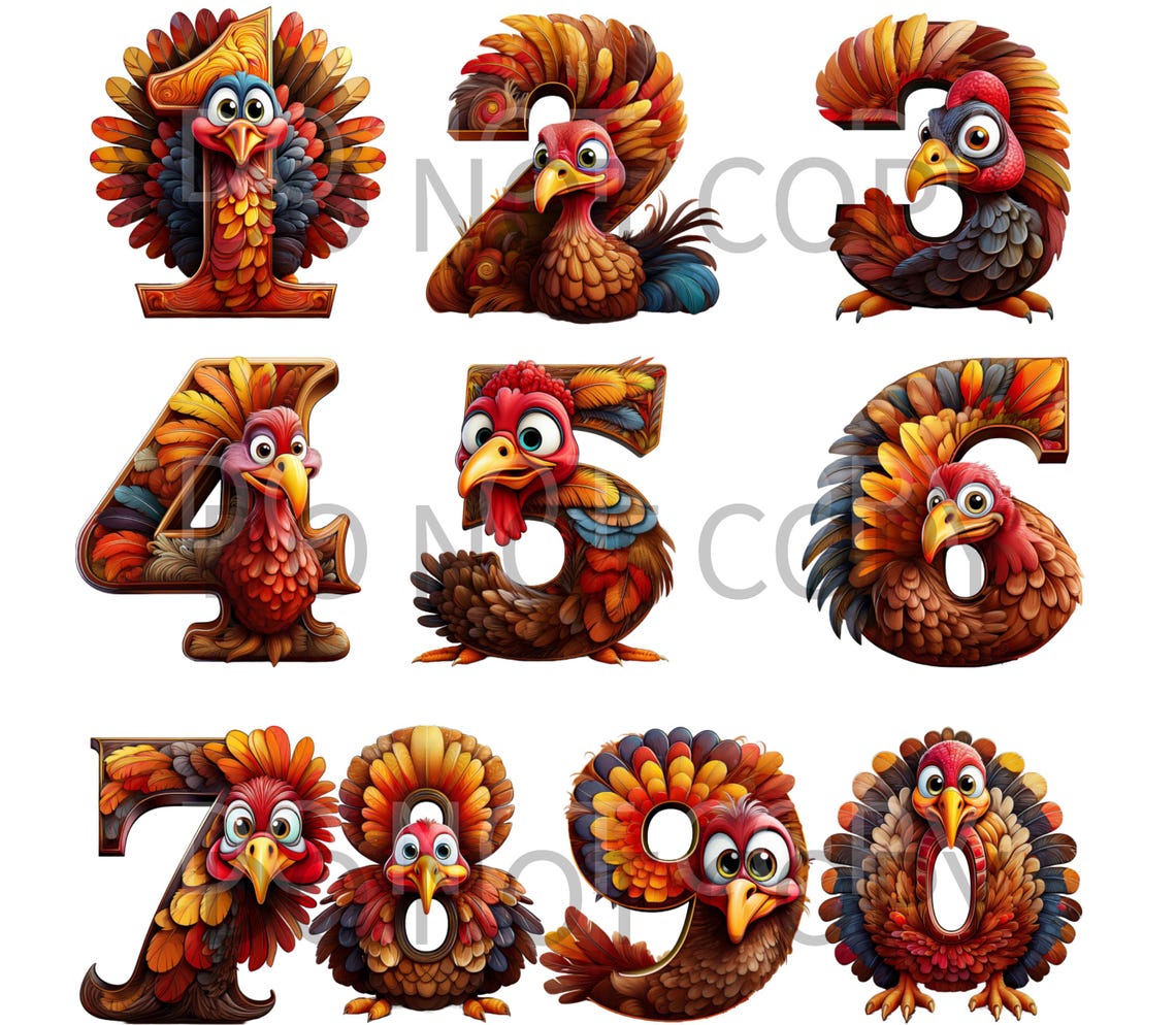 Turkey Alphabet and Numbers Set 3D PNG - Etsy
