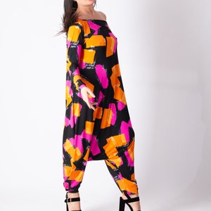 Harem Jumpsuit, Oversize Jumpsuit, Floral Romper, Boho Overall, Women ...