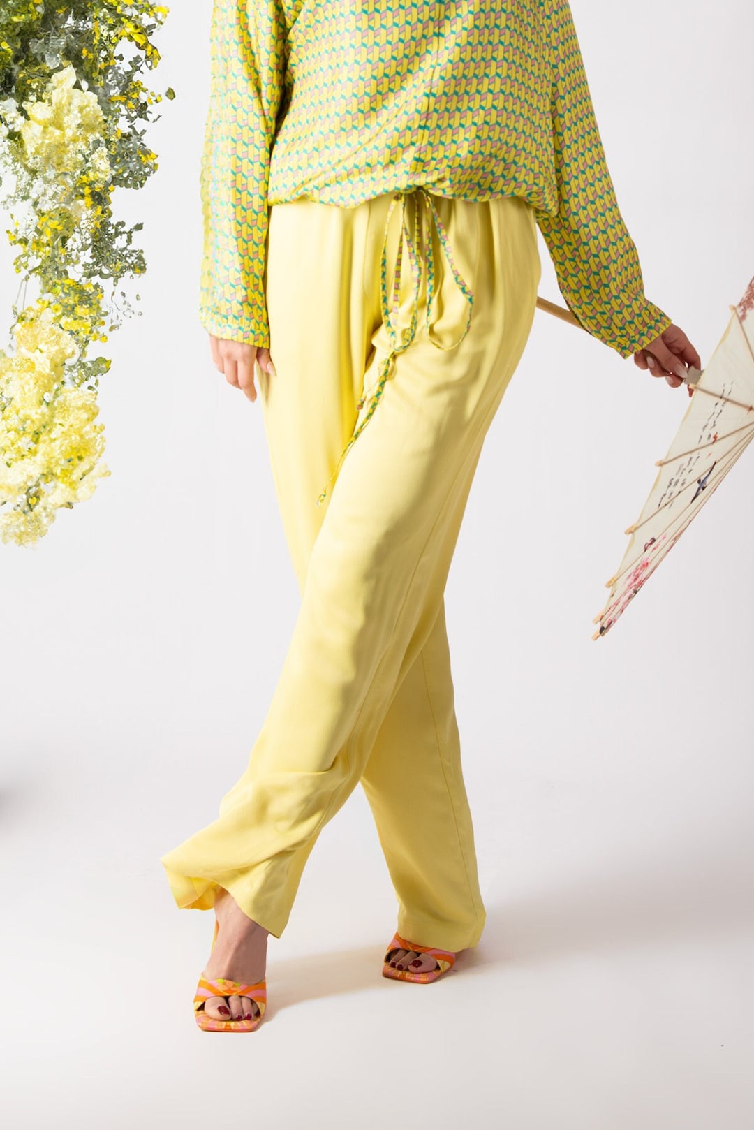 Relaxed Elegance Pants, Viscose Pants, Loose Pants, Elastic Waist Pants ...