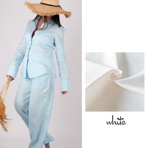Formal Linen Pants for Women, Straight Linen Trousers, Plus Size Linen ...