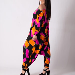 Harem Jumpsuit, Oversize Jumpsuit, Floral Romper, Boho Overall, Women ...