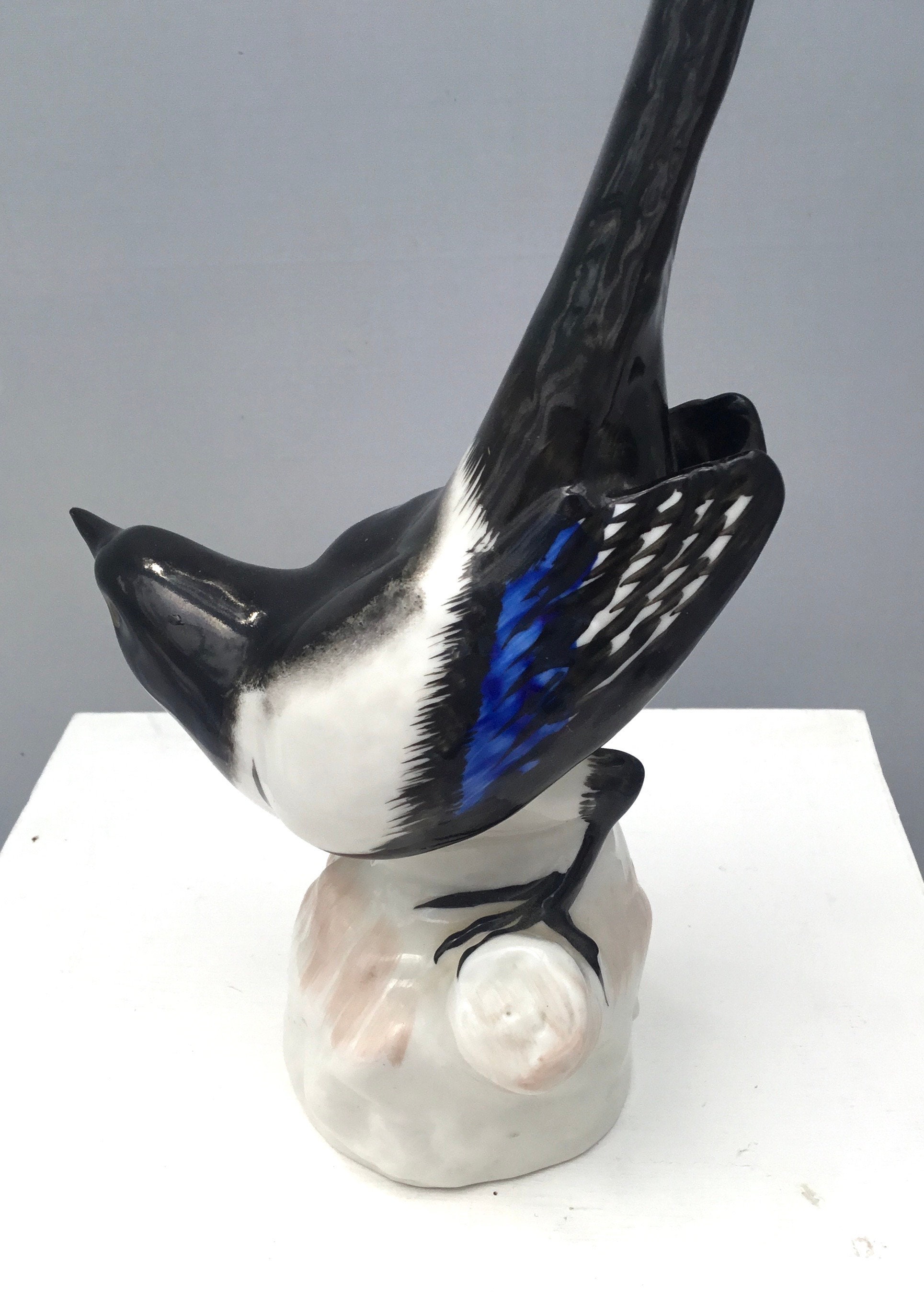 Vintage Lomonosov Magpie Porcelain Figurine - Etsy