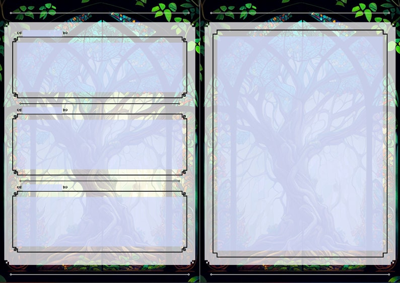 Tree of Life Character Sheet Interactive PDF Printable for Your Dnd ...