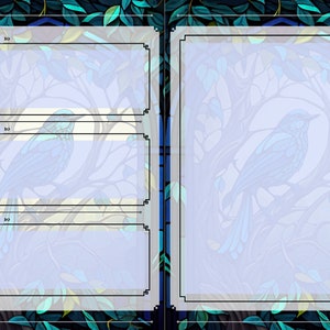 Bluebird Character Sheet Interactive PDF Printable for Your Dnd Char ...