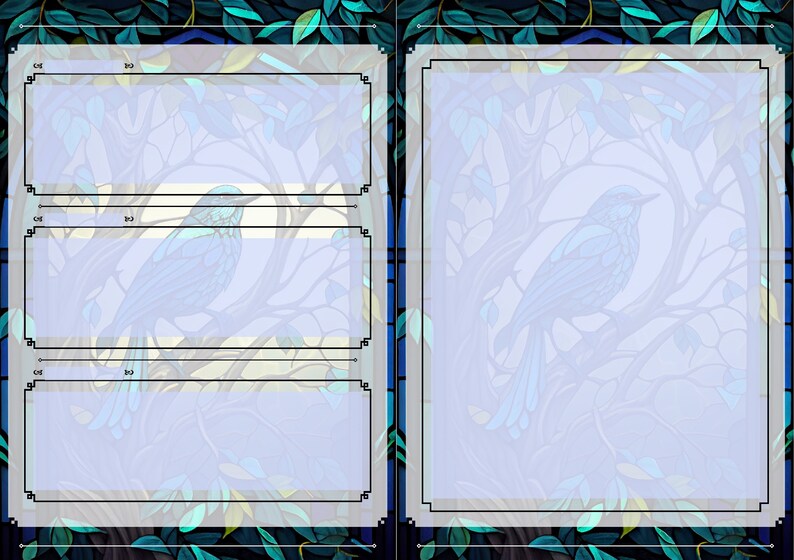 Bluebird Character Sheet Interactive PDF Printable for Your Dnd Char ...