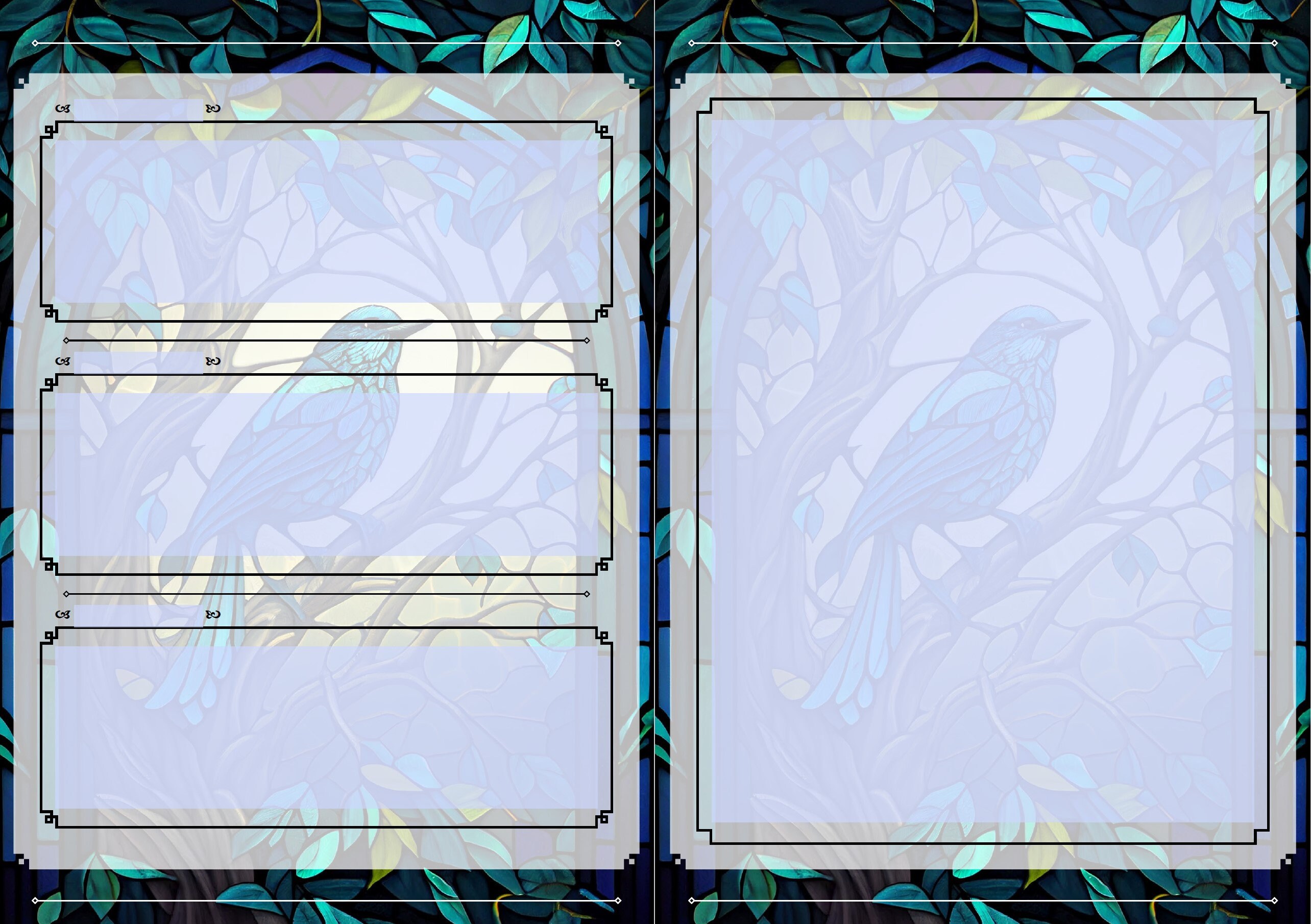 Bluebird Character Sheet Interactive PDF Printable for Your Dnd Char ...