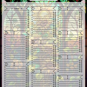 Sunflower Character Sheet Interactive PDF Printable for Your Dnd Char ...