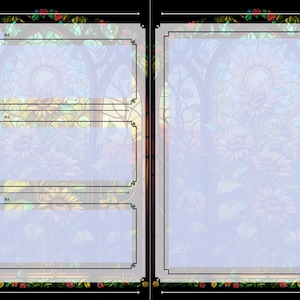 Sunflower Character Sheet Interactive PDF Printable for Your Dnd Char ...