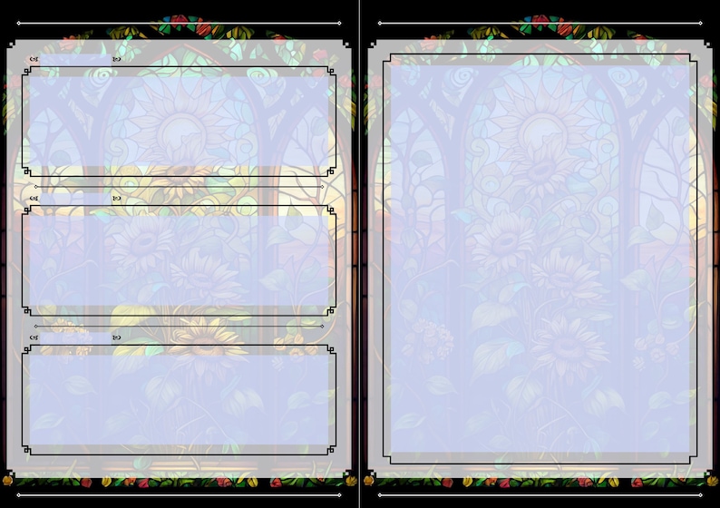 Sunflower Character Sheet Interactive PDF Printable for Your Dnd Char ...