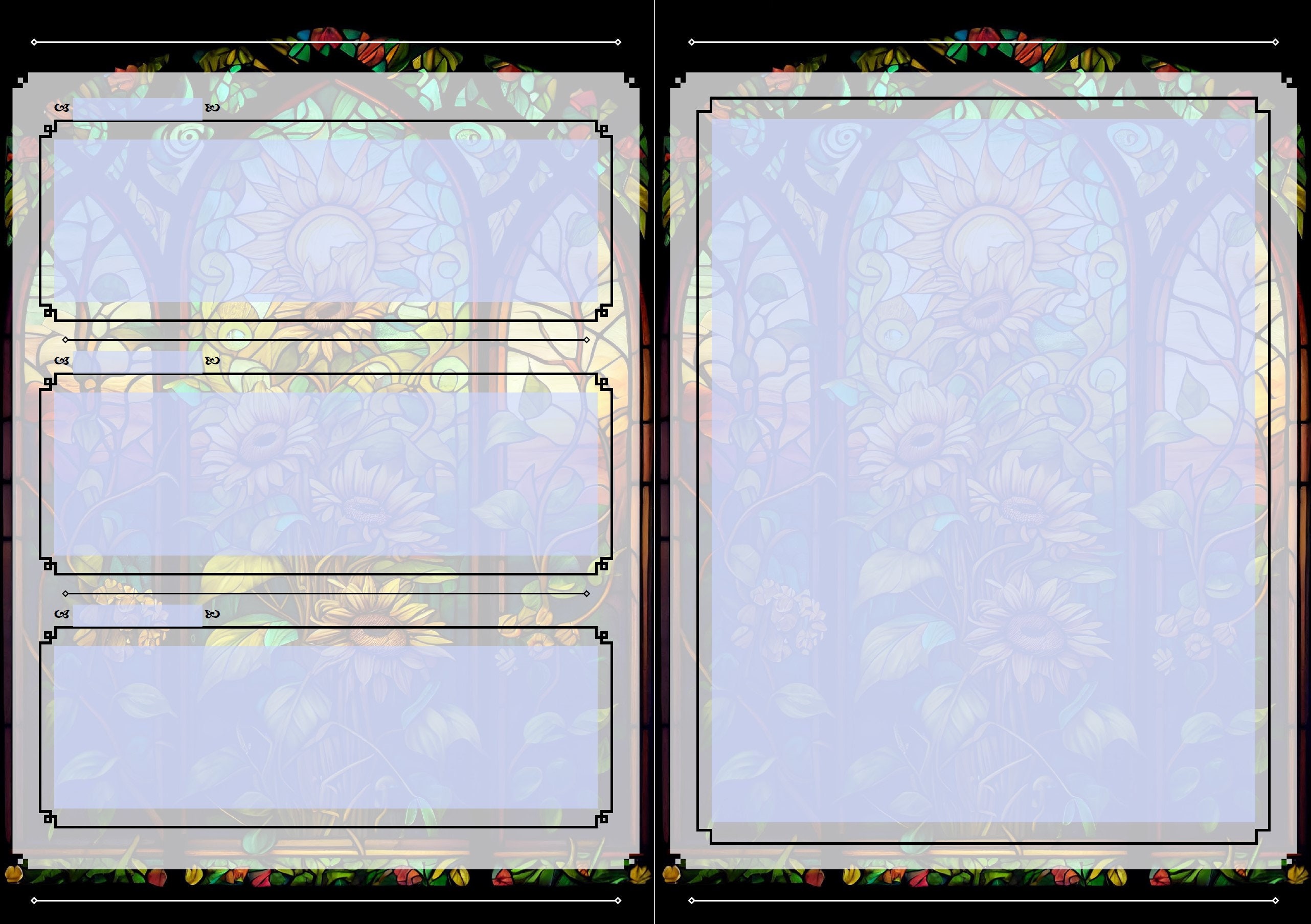 Sunflower Character Sheet Interactive PDF Printable for Your Dnd Char ...