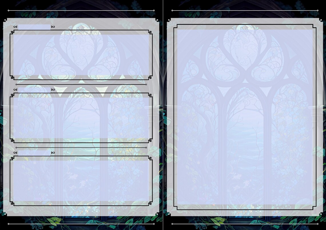 Ocean Window Character Sheet Interactive PDF Printable for Your Dnd ...