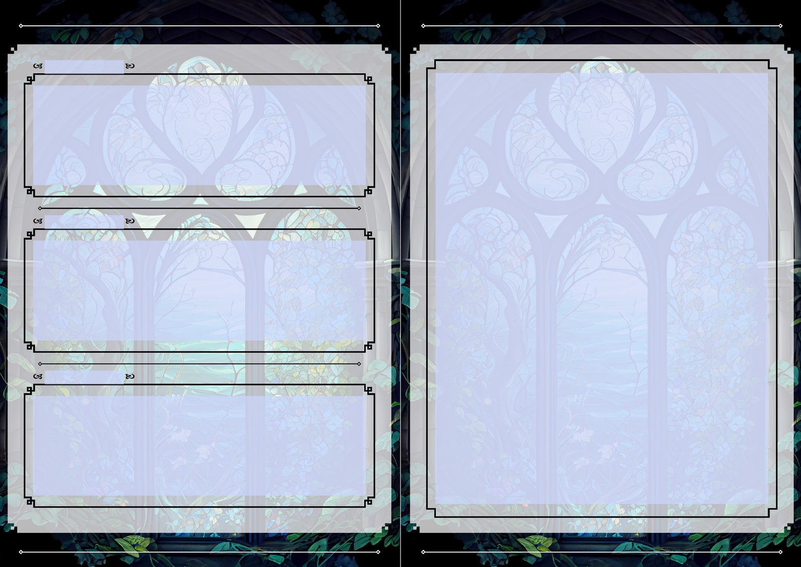 Ocean Window Character Sheet Interactive PDF Printable for Your Dnd ...