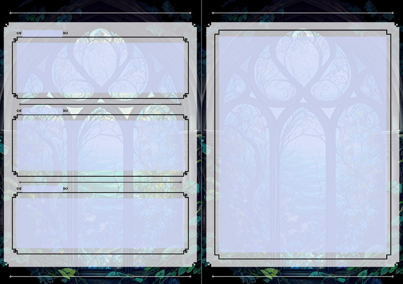 Ocean Window Character Sheet Interactive PDF Printable for Your Dnd ...