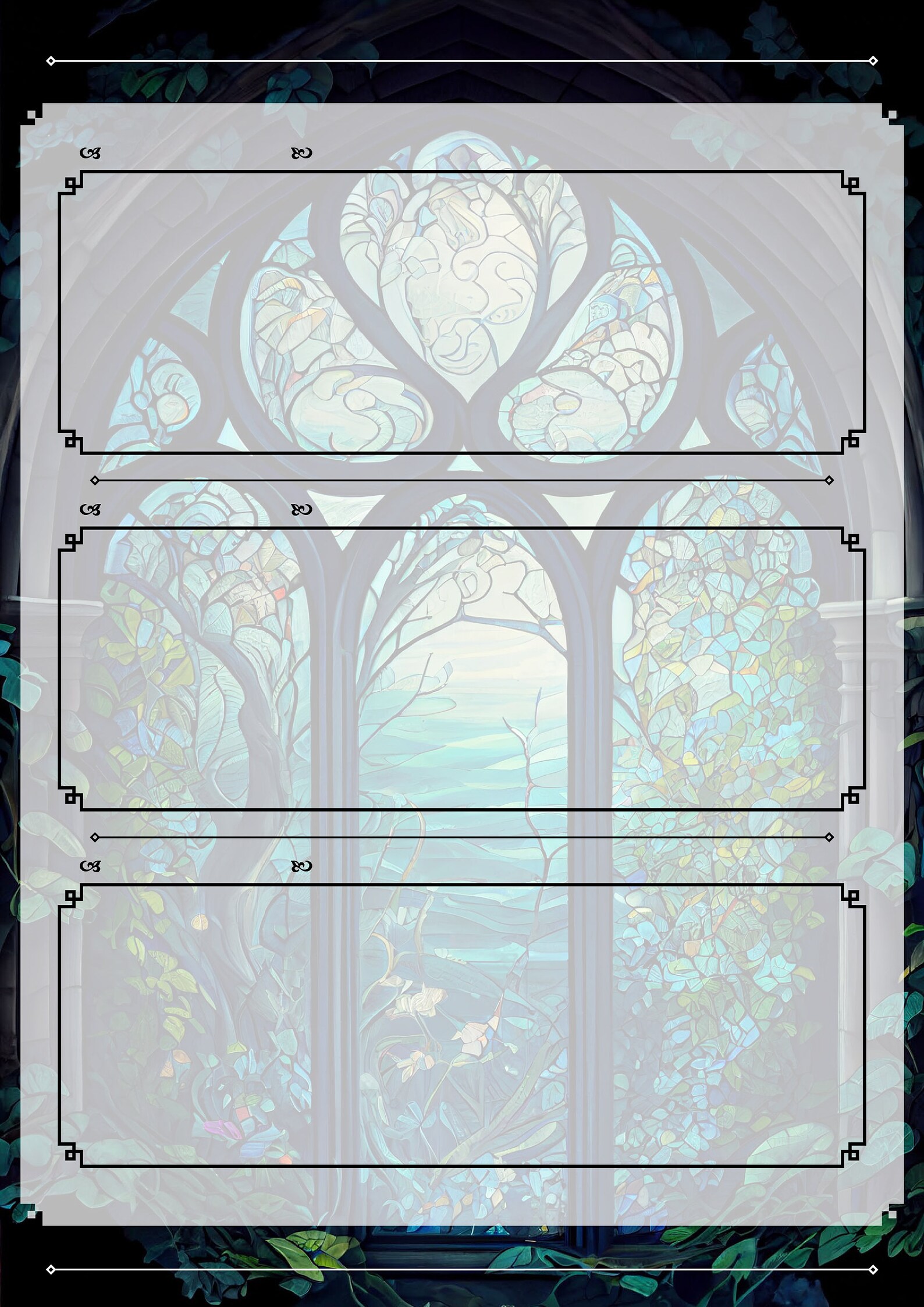 Ocean Window Character Sheet Interactive PDF Printable for Your Dnd ...