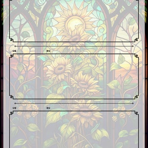 Sunflower Character Sheet Interactive PDF Printable for Your Dnd Char ...