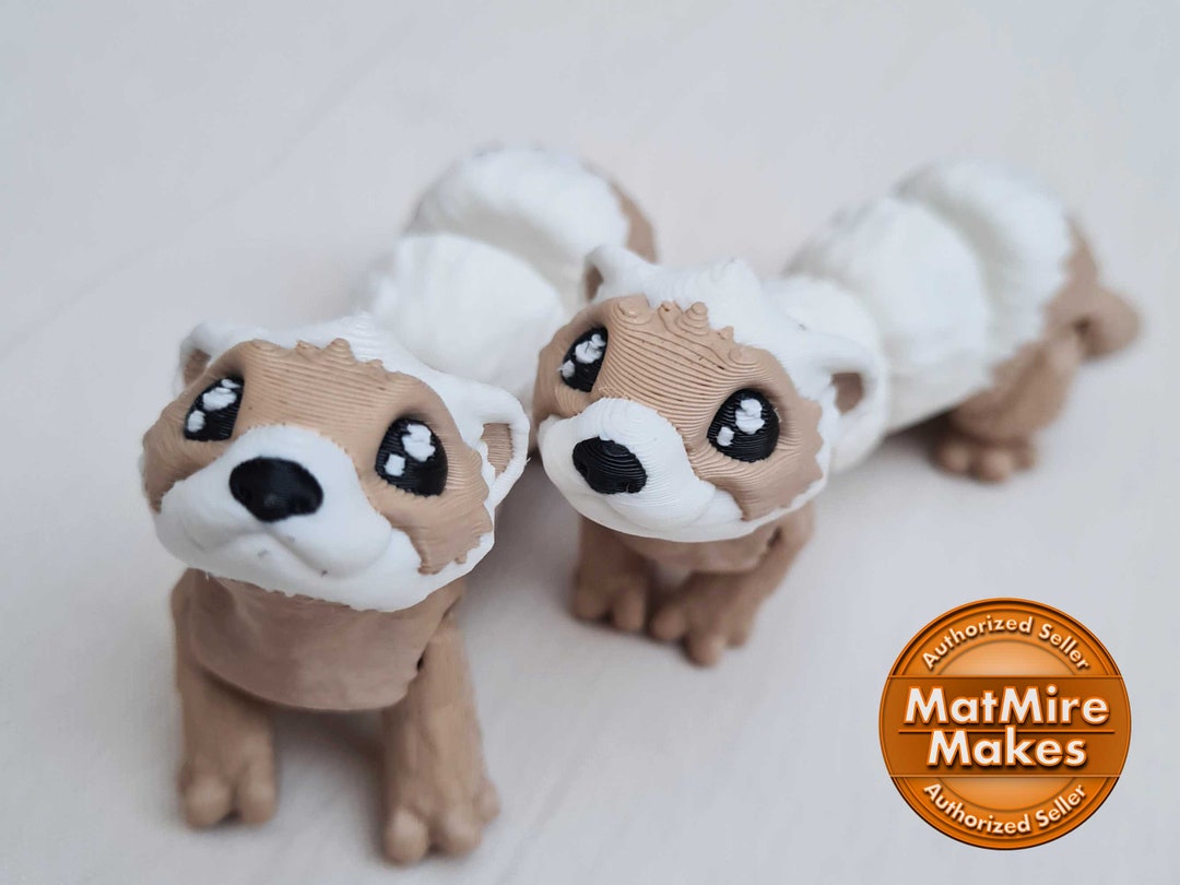Adopt Our Adorable Articulated Baby Ferret in Two Styles - Etsy