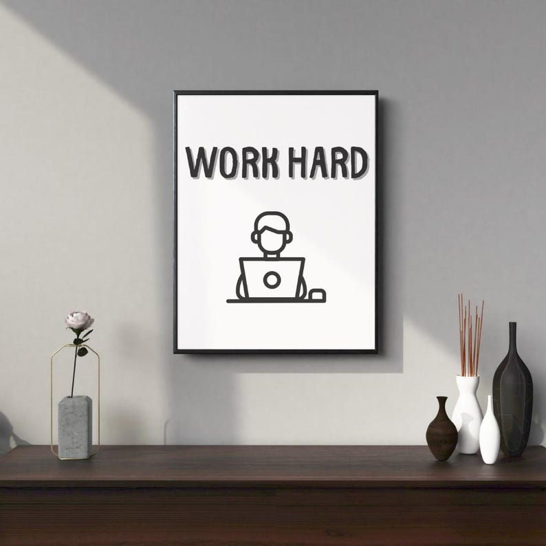 Office Motivational Poster Set, Office Workplace Wall Desk Decor ...