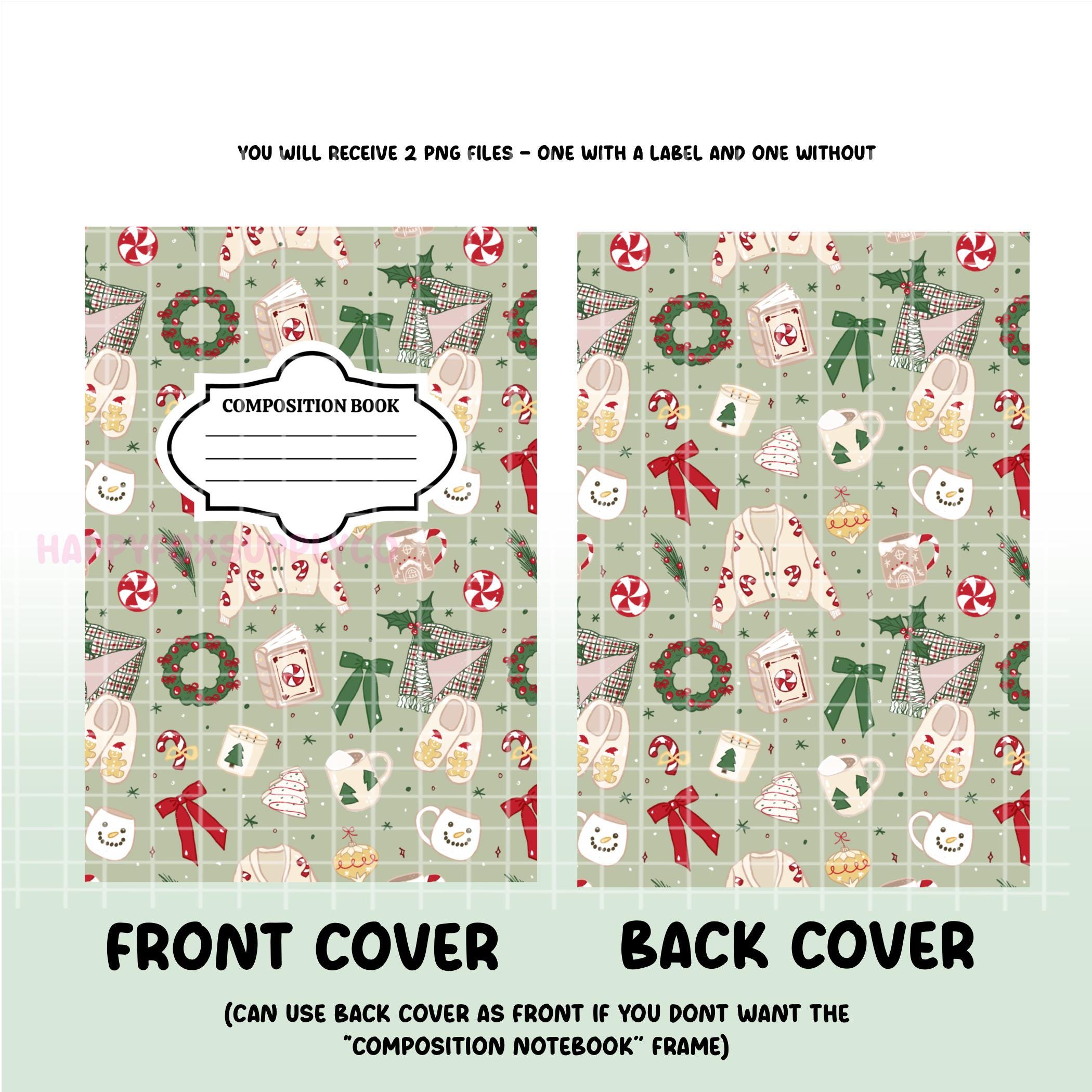 Printable Composition Notebook Cover PNG Back to School Personal ...