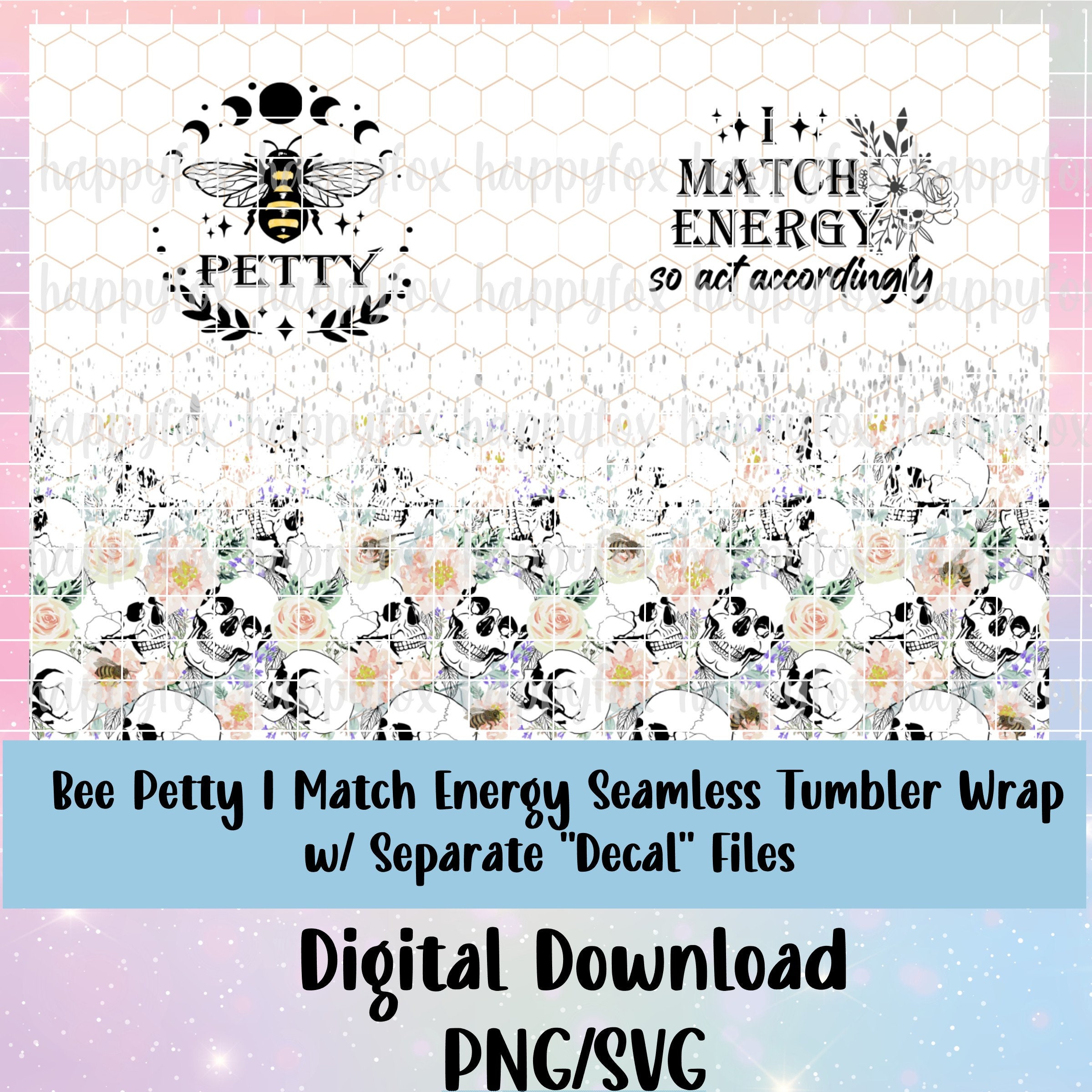 Drawing & Illustration Original Design High Quality Seamless Bee Petty ...